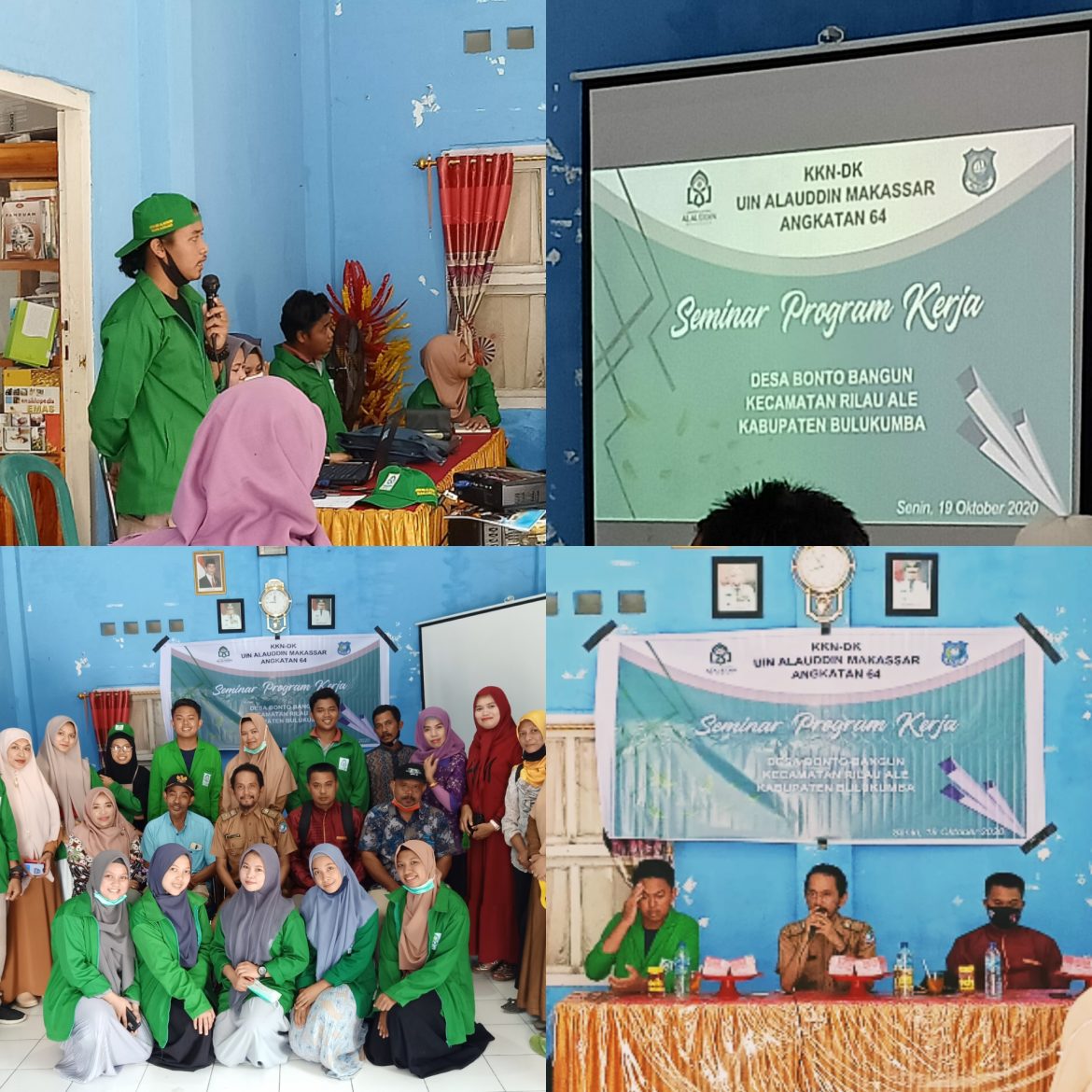 Seminar Program Kerja Mahasiswa KKN-DK di Desa Bonto Bangun – LP2M UIN Alauddin Makassar
